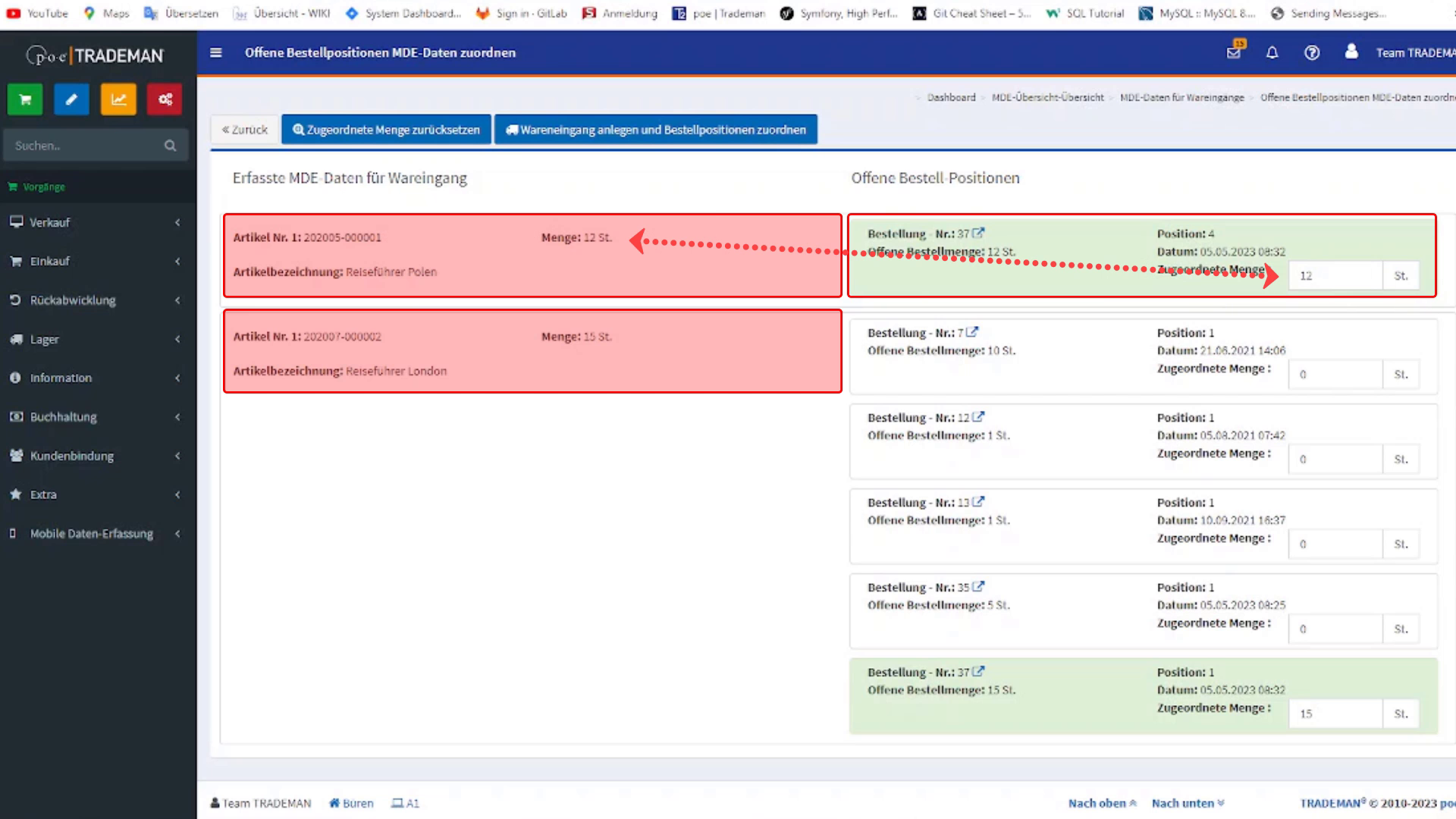 Automatisierte Wareneingangsbuchung - POE
